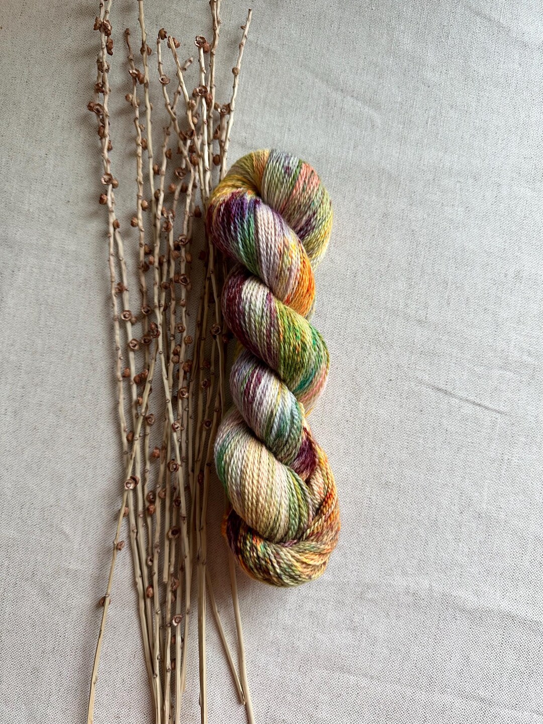 Falling 100% Non-superwash Organic Merino 2ply Indy Dyed Yarn Hand Dyed ...