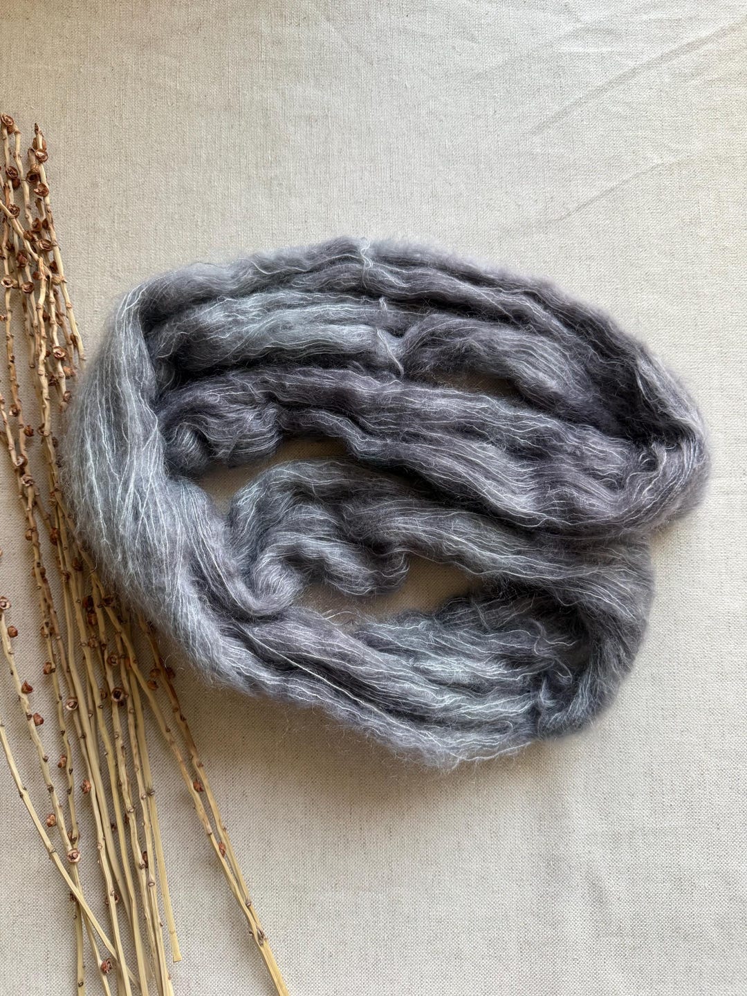 Ash Kid Mohair Silk Yarn - Etsy
