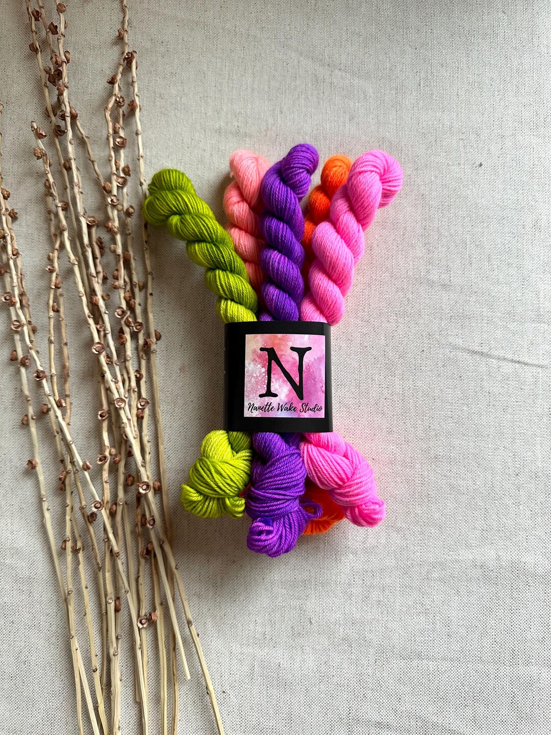 Ice Pops Mini Skein Set SW Merino Nylon Scrappy Knitting Fingering Sock ...