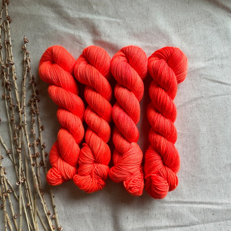 Bright Orange Yarn - Etsy