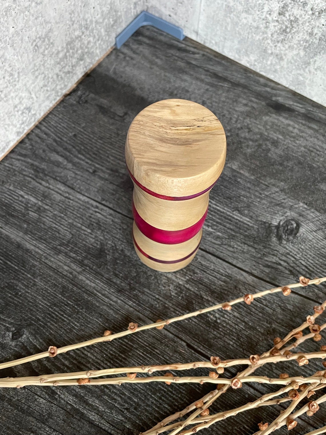 Fruitwood Support Spindle Bowl Spinning Hand Spun Wood | Etsy