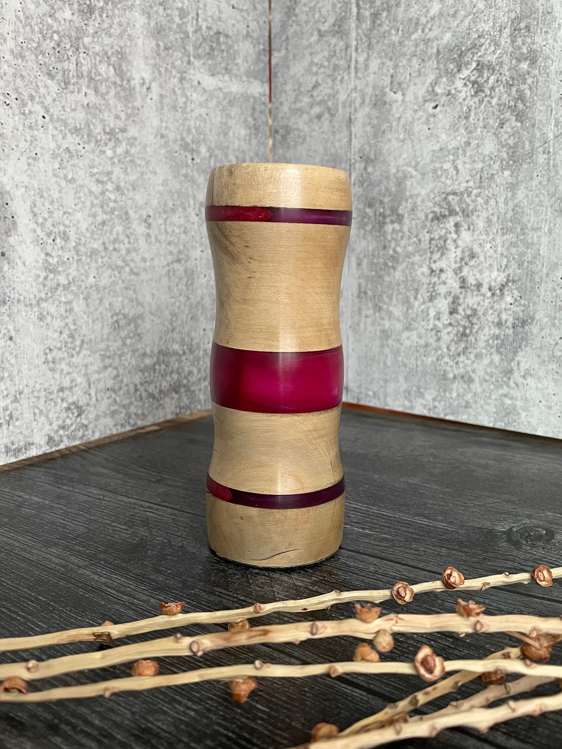 Fruitwood Support Spindle Bowl Spinning Hand Spun Wood | Etsy