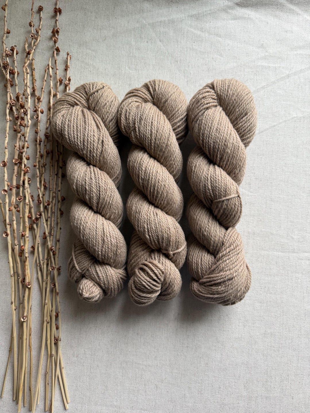 Natural Tan 100% Non-superwash Merino Worsted Weight 100g Skein - Etsy