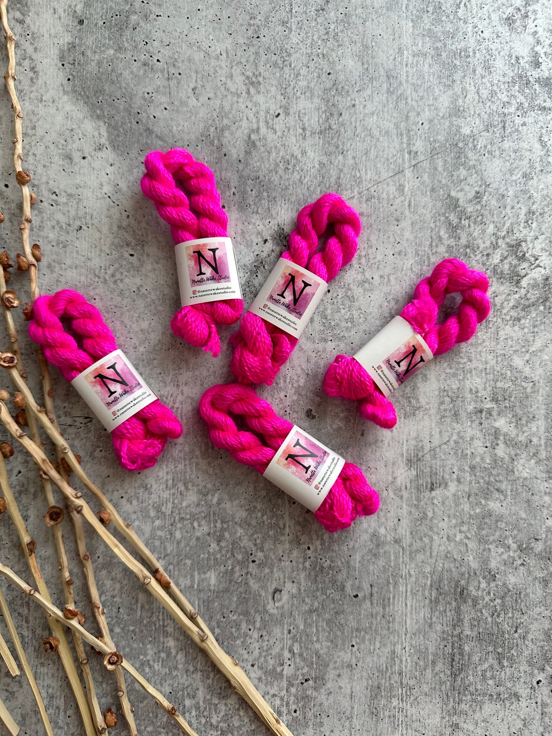 Shocking Pink Embroidery Thread - Etsy