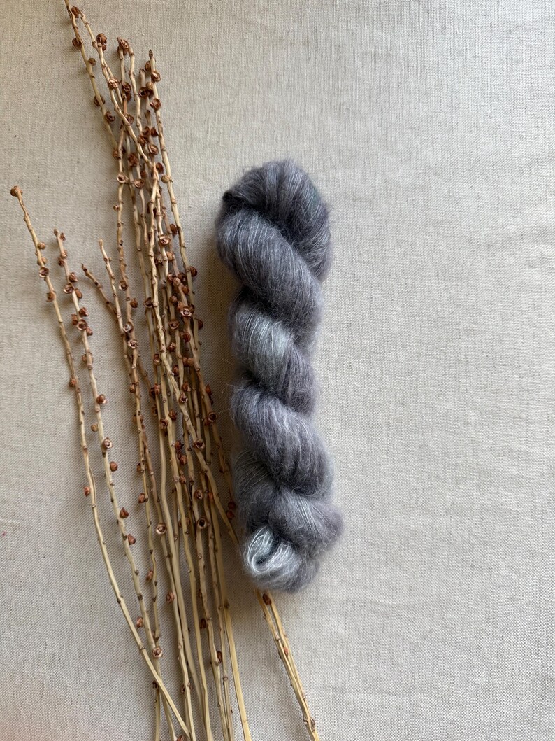 Ash Kid Mohair Silk Yarn - Etsy