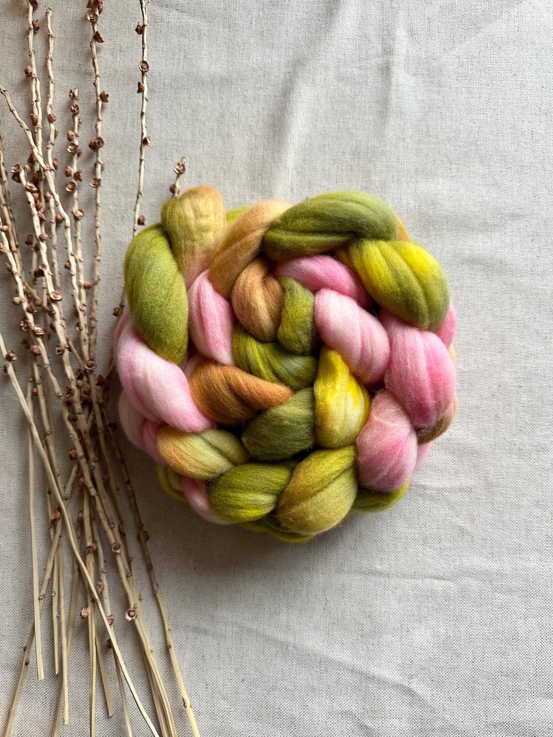 Pear Orchard Rambouillet Top 20 Micron Spinning Fiber Wool Roving Nuno ...