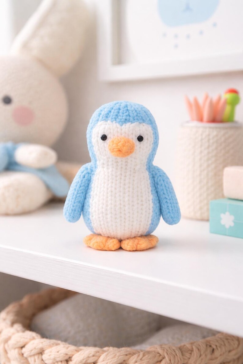 Pingo – Mini Knitted Penguin Easy Pattern PDF for Beginners - Etsy