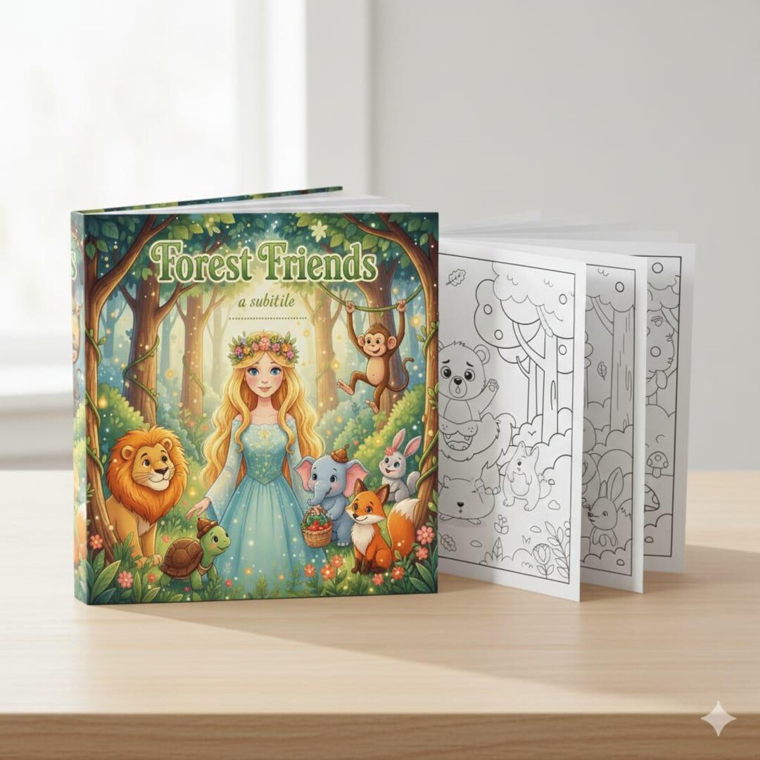 Forest Friends Coloring Book for Kids – Printable Pages for Children - Etsy