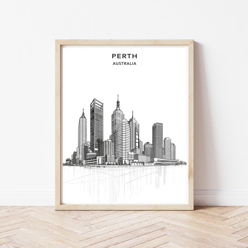 Minimalist Perth Wall Art – Neutral Home Decor – Modern Printable ...