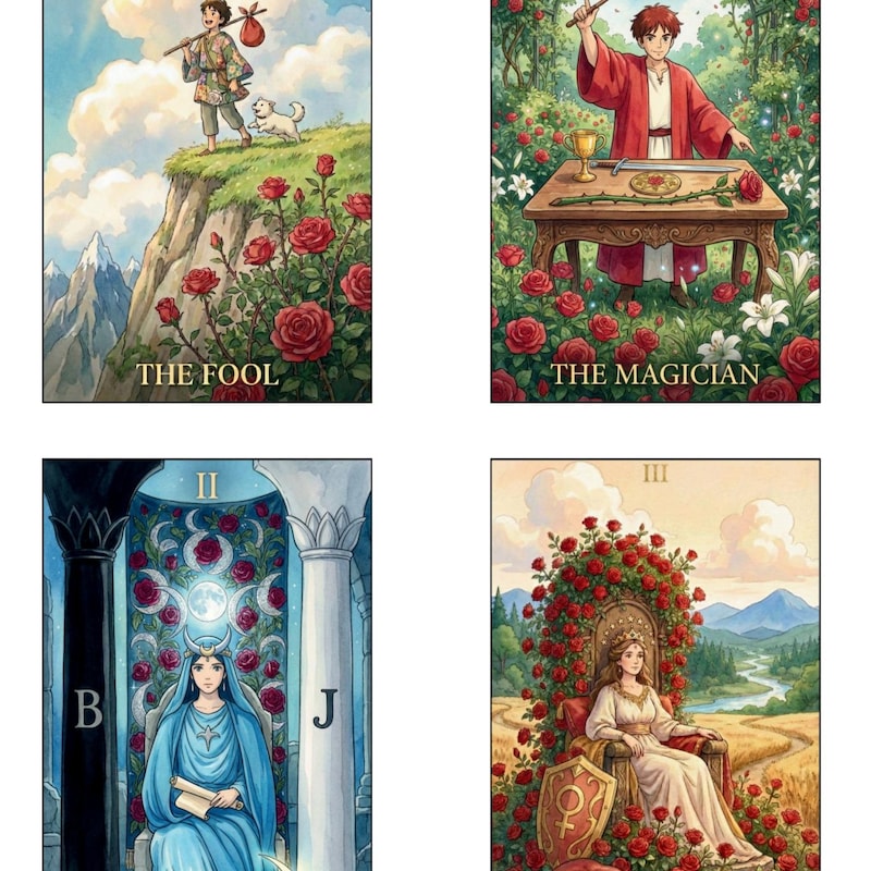 Cute Tarot Deck 78 - Etsy