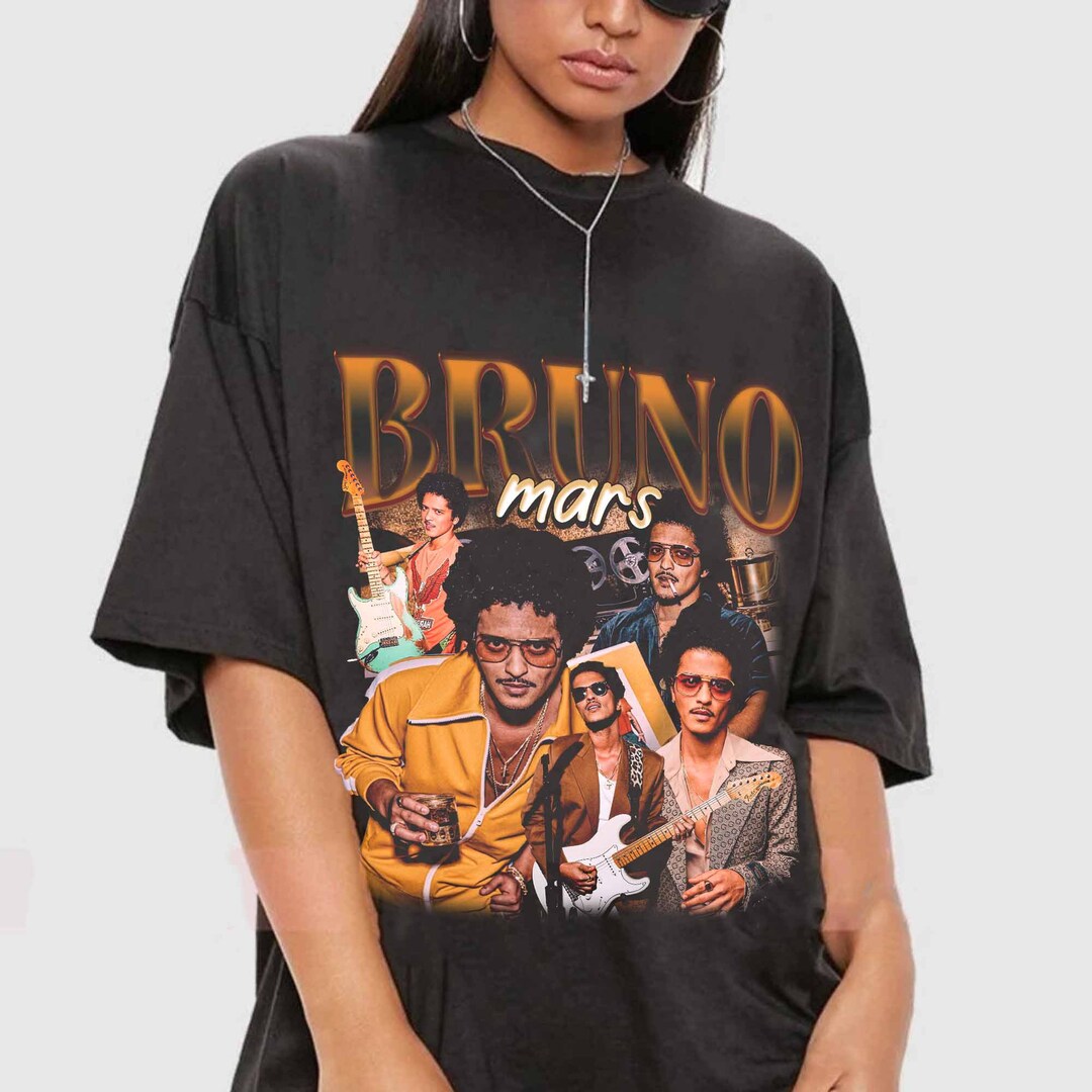Vintage Bruno Mars 90s Shirt, Bruno Mars Bootleg Tee, Retro Bruno Mars ...