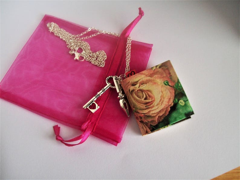 Rose Mini Journal Bookmark Diary Memoirs Pen and Paper | Etsy