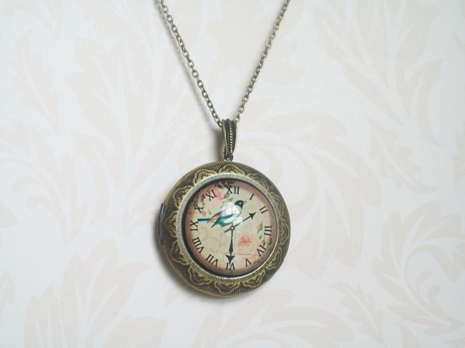 Fragrance Scented Locket Watch LocketBird Clock Locket