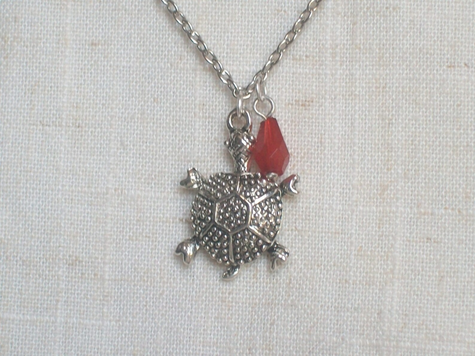 Silver Turtle Necklace, Pebbled Back Tortoise, Ocean, Marine Life, Sea ...