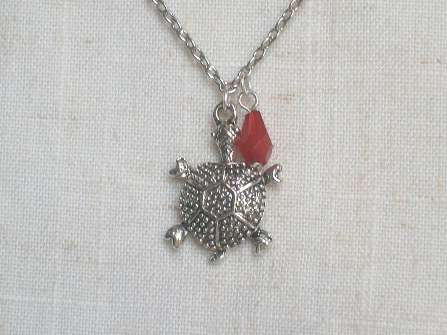 Silver Turtle Necklace, Pebbled Back Tortoise, Ocean, Marine Life, Sea ...