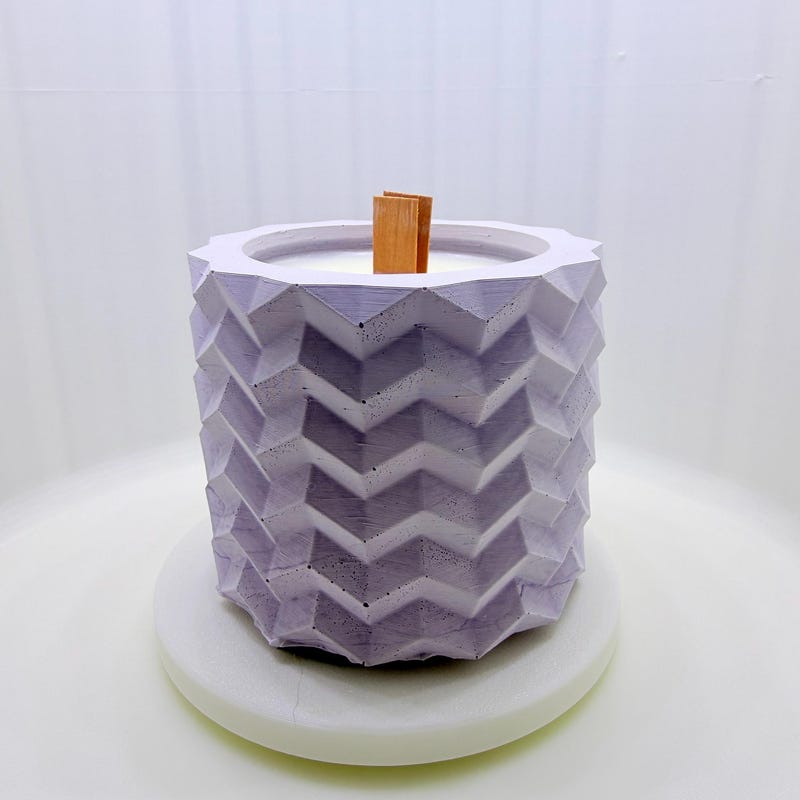 Handmade Candle Concrete - Etsy