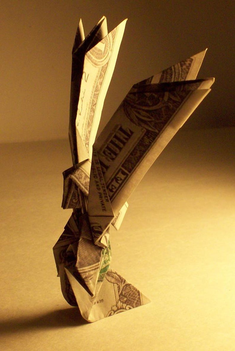 Origami Dollar Bill Angel One (nativity) - Etsy