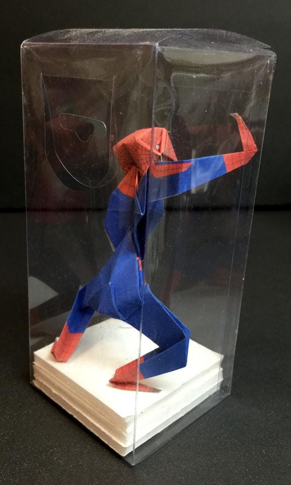 Origami Spider Man "your Friendly Neighborhood" - Etsy