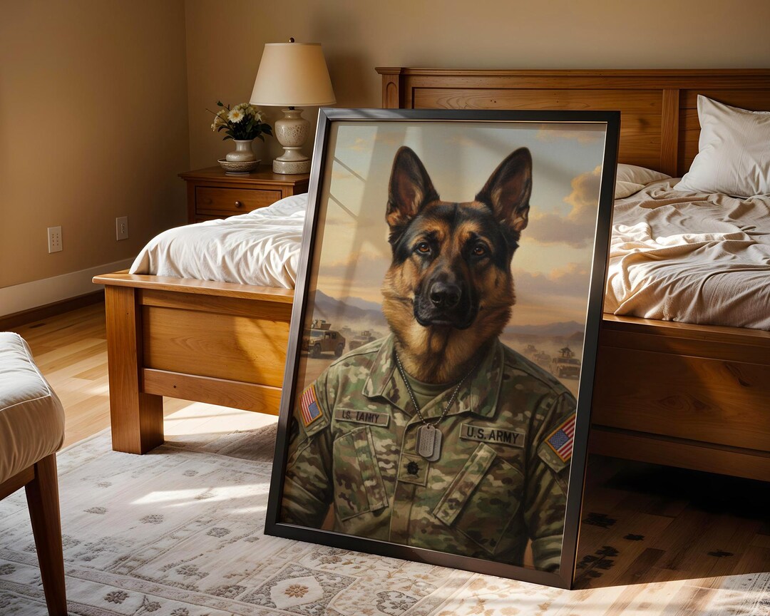 Customizable Black Pet Soldier Poster | Rolled Poster, Military ...