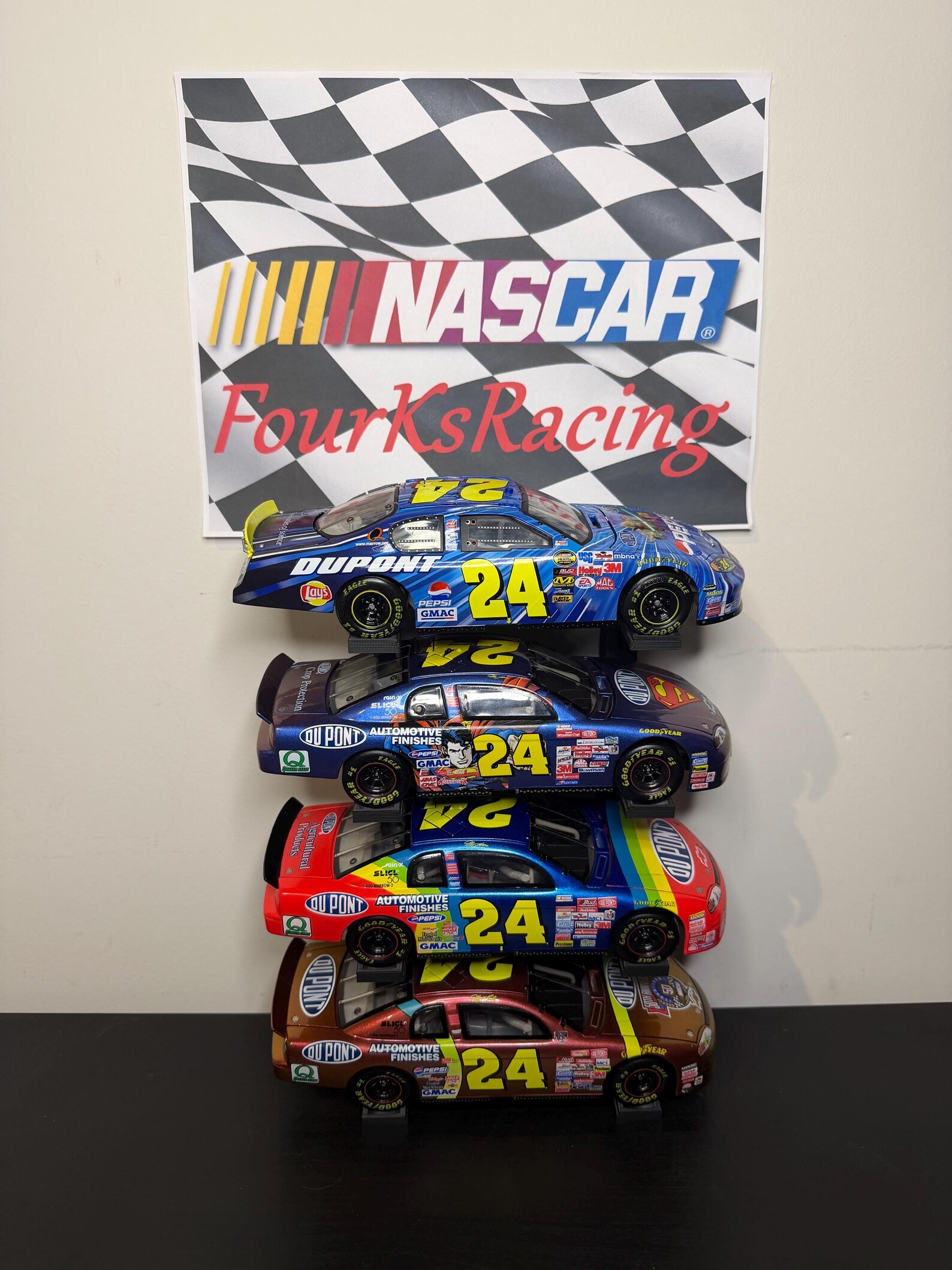 1/24 Diecast 4 Tier Stand Angled - Etsy