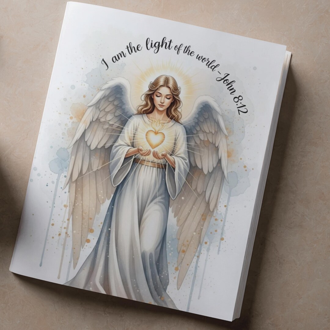 25 Bible Verse Clip Art, Angelic Faith Artwork, Scripture Pngs (instant ...