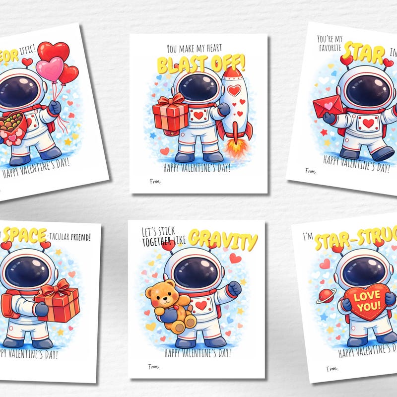 Space Valentine - Etsy