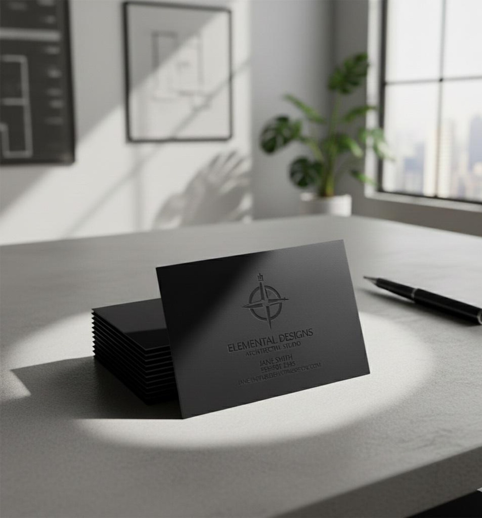 Handcrafted Luxury Deboss Business Cards – Make Your Brand ...