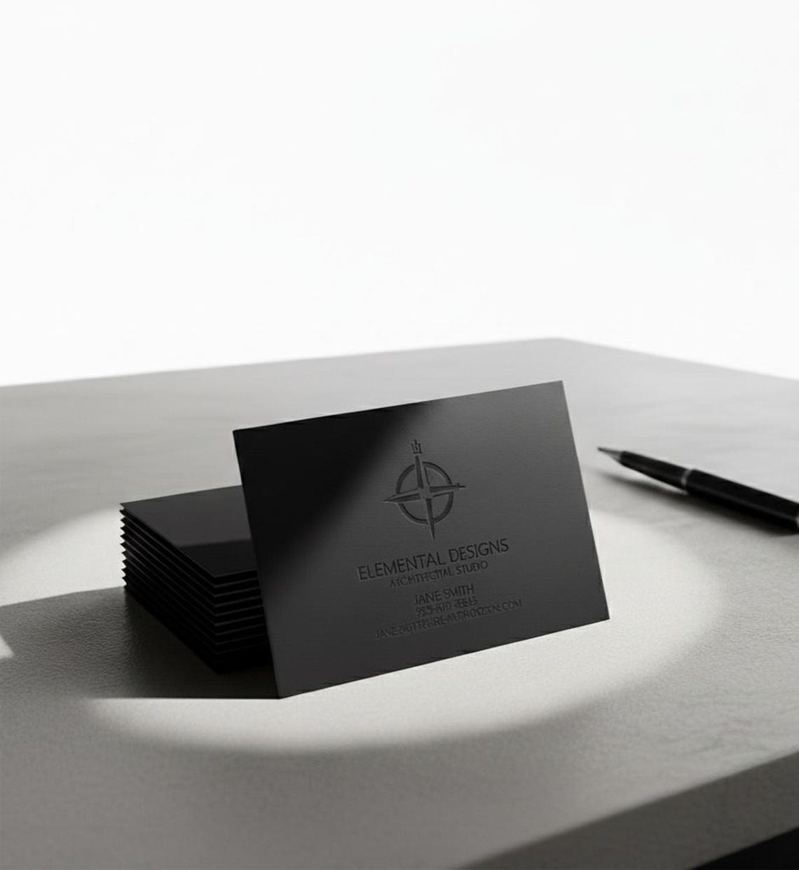 Handcrafted Luxury Deboss Business Cards – Make Your Brand ...