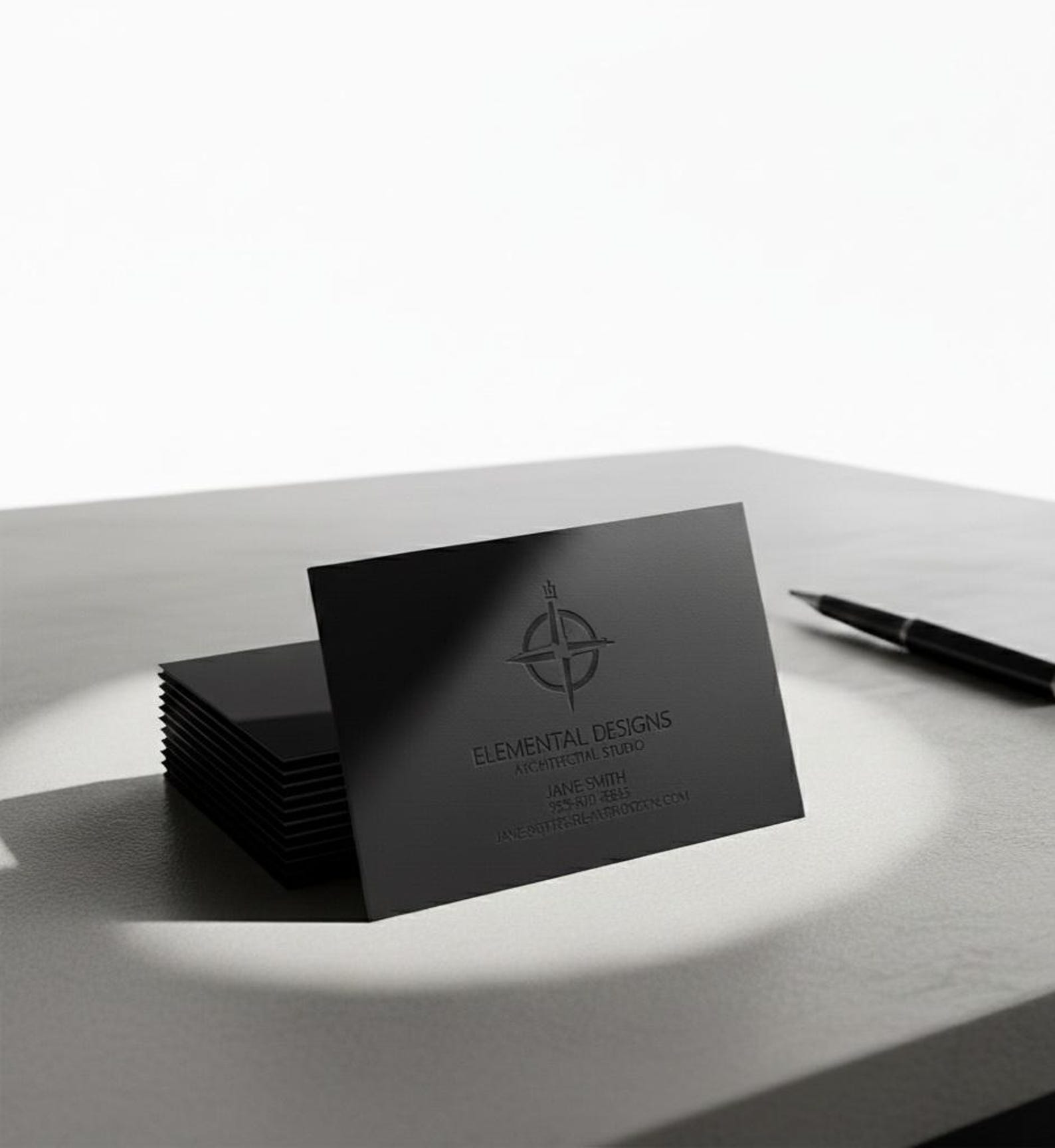 Handcrafted Luxury Deboss Business Cards – Make Your Brand ...