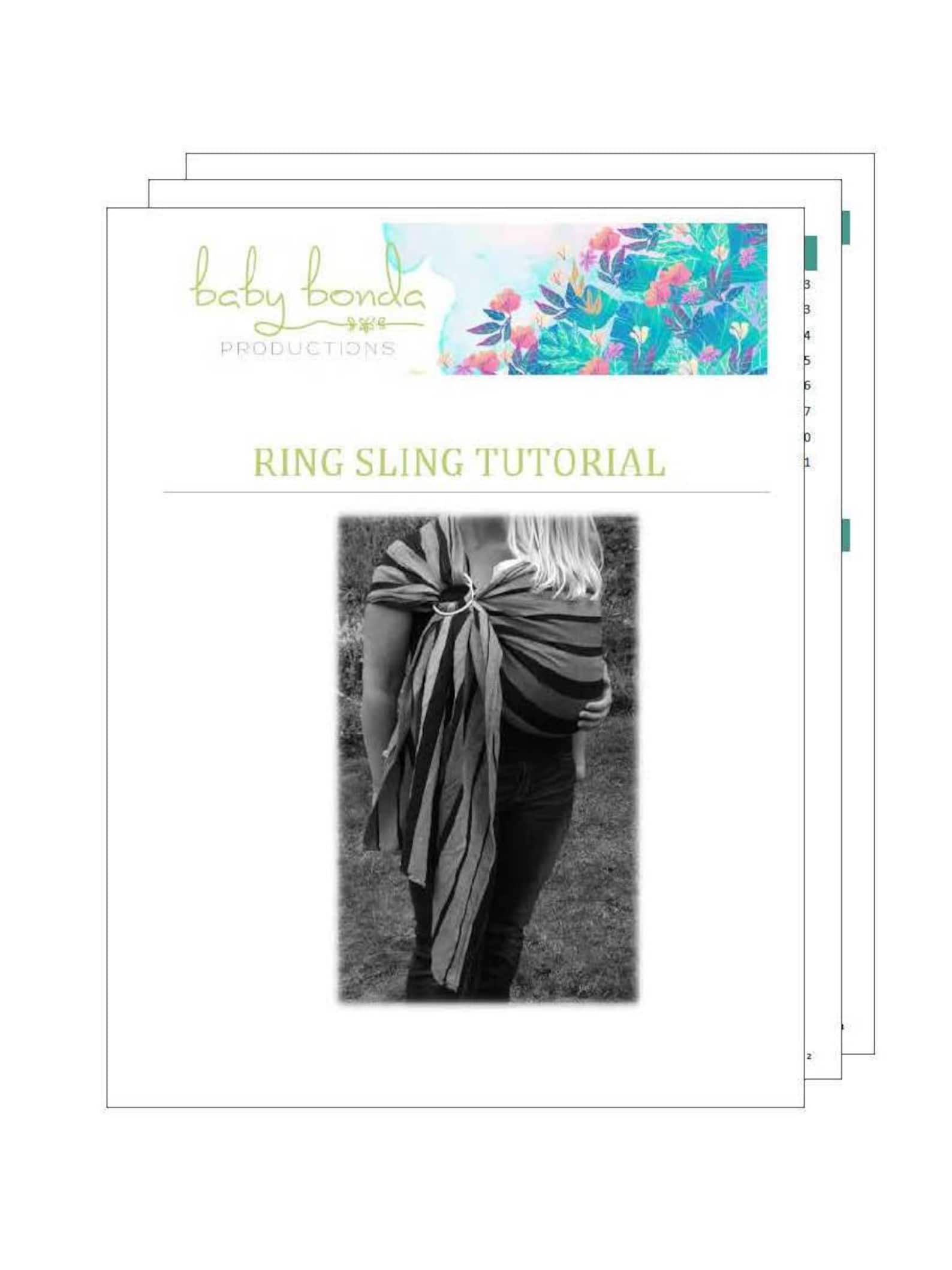 Ring Sling - Sew Your Own Baby Carrier ~ Epattern ~ PDF Sewing Pattern ...