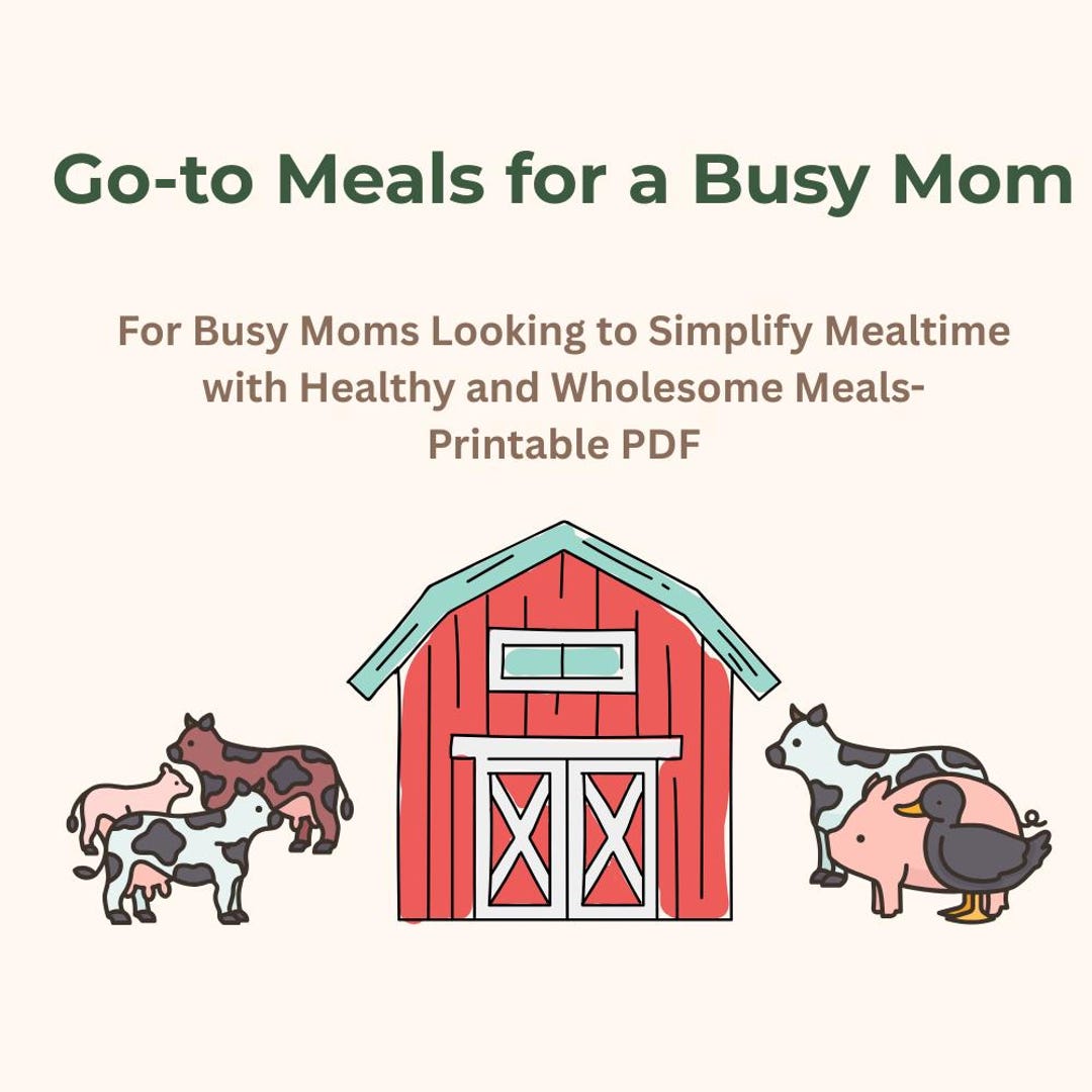 Easy Recipe Guide for ADHD Moms | Simple Meal Planning Printable | Low ...