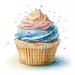 Birthday Cupcake Watercolor Clipart (15 Jpgs for Scrapbooking) - Etsy