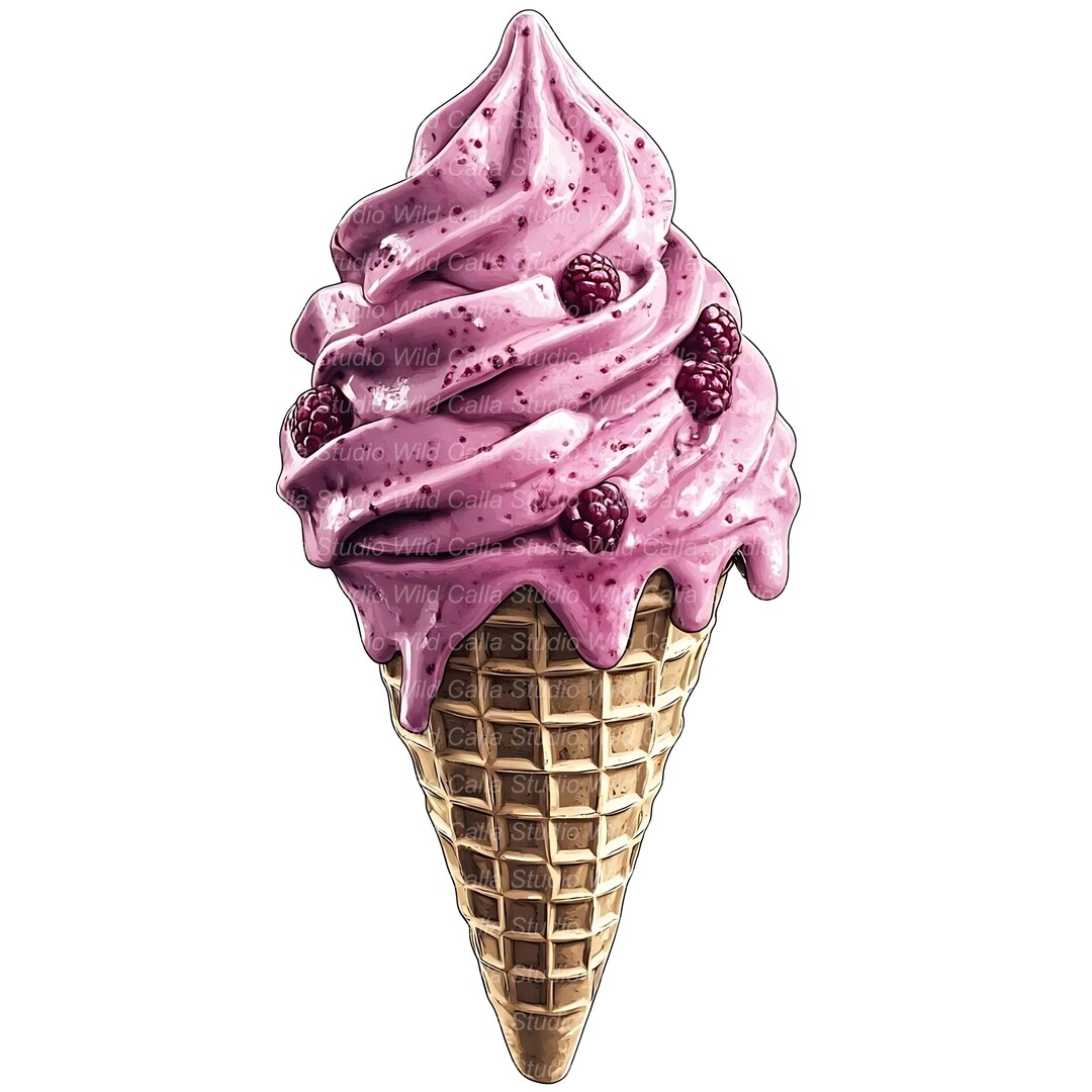 10 Watercolor Ice Cream Clipart: Gelato Dessert Digital Download - Etsy