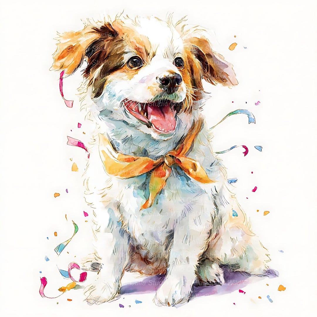 Dog Clipart Set: 15 Watercolor Festival Designs - Digital Download - Etsy