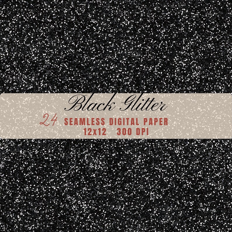 Black Glitter Digital Paper: Seamless Sparkle Texture Pack - Etsy Australia