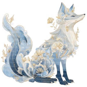 Mystical Fox Clipart: 12 Watercolor Prints for Scrapbooking - Etsy