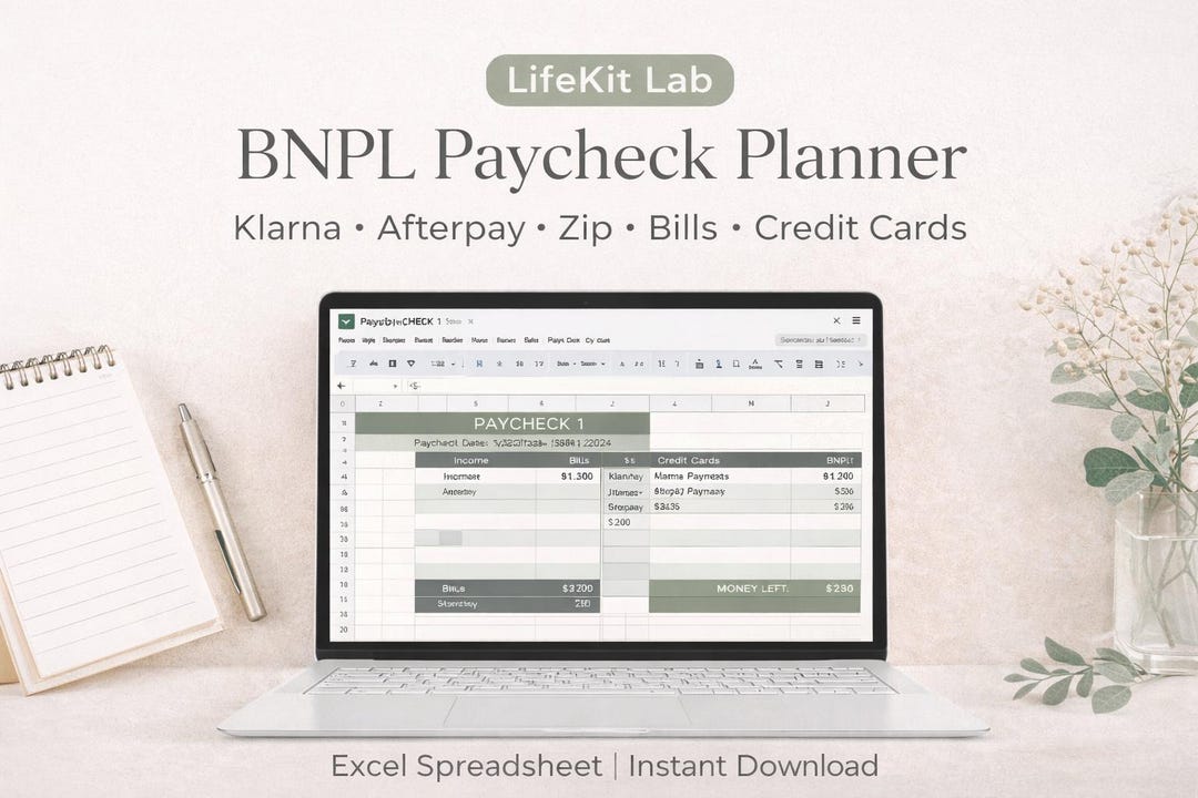 BNPL Paycheck Planner | Klarna Afterpay Zip Tracker | Biweekly Budget ...