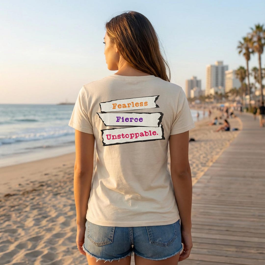 Fearless Fierce Unstoppable T-shirt, Feminist Statement Tee, Women ...