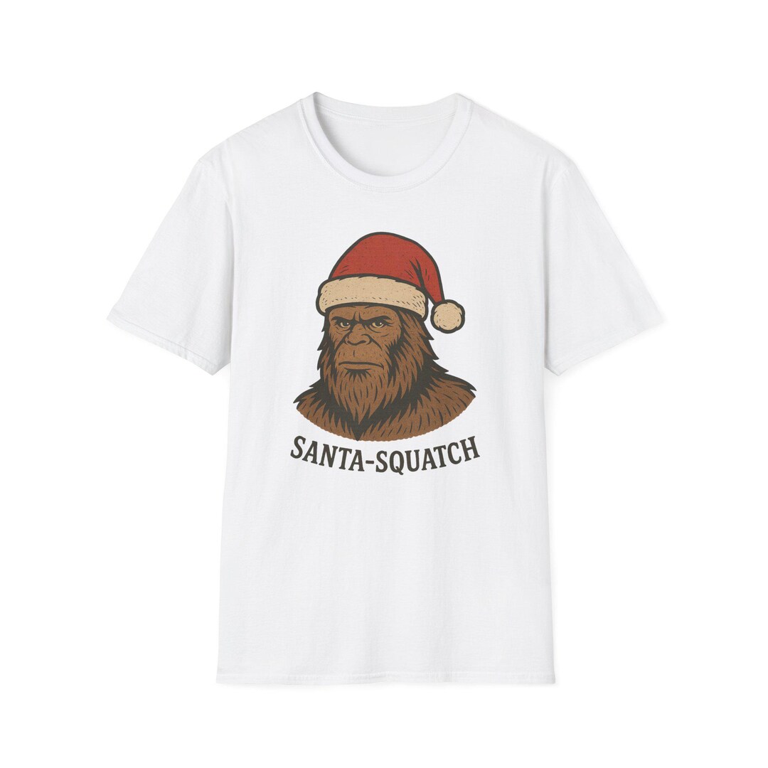Santa-squatch Illustration T-shirt | Sasquatch Santa Christmas - Etsy