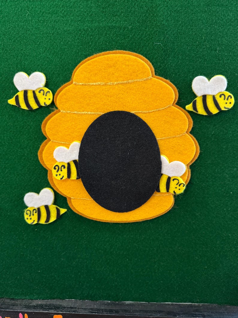 Here is the Beehive but Where Are the Bees Felt Rhyme Story Set - Etsy
