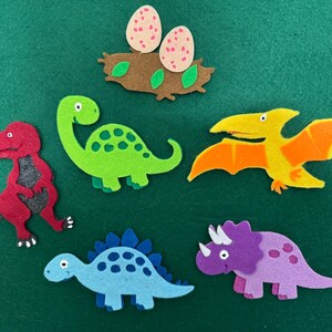 Dinosaur Hide and Seek Felt Story Board Set, Game, Rhyme, Library Story ...