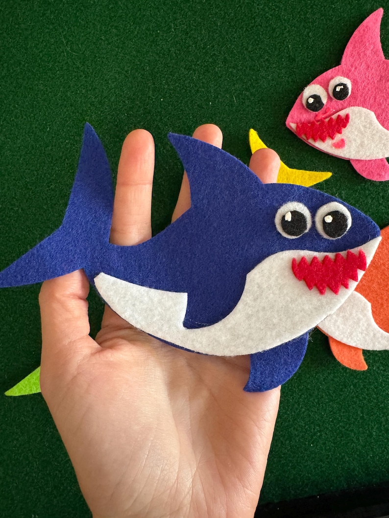 Baby Shark Felt Board Story Set, Pretend Play, Children's Music - Etsy