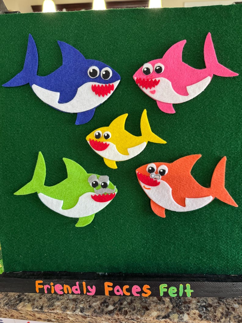 Baby Shark Felt Board Story Set, Pretend Play, Children's Music - Etsy