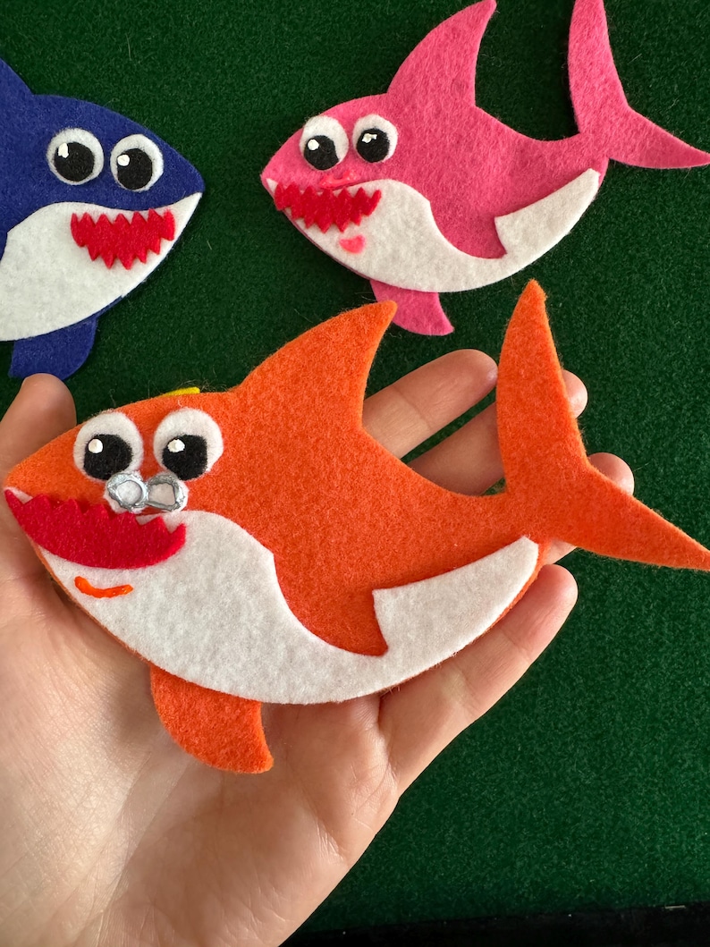 Baby Shark Felt Board Story Set, Pretend Play, Children's Music - Etsy
