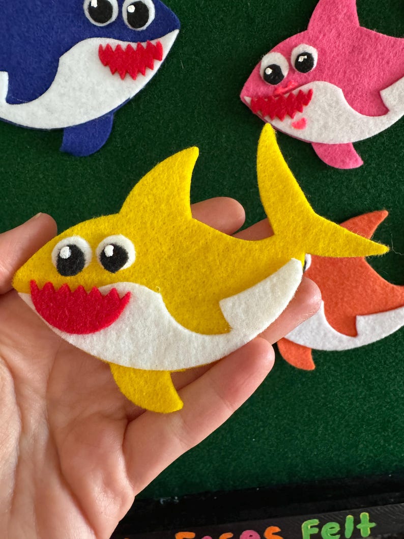 Baby Shark Felt Board Story Set, Pretend Play, Children's Music - Etsy