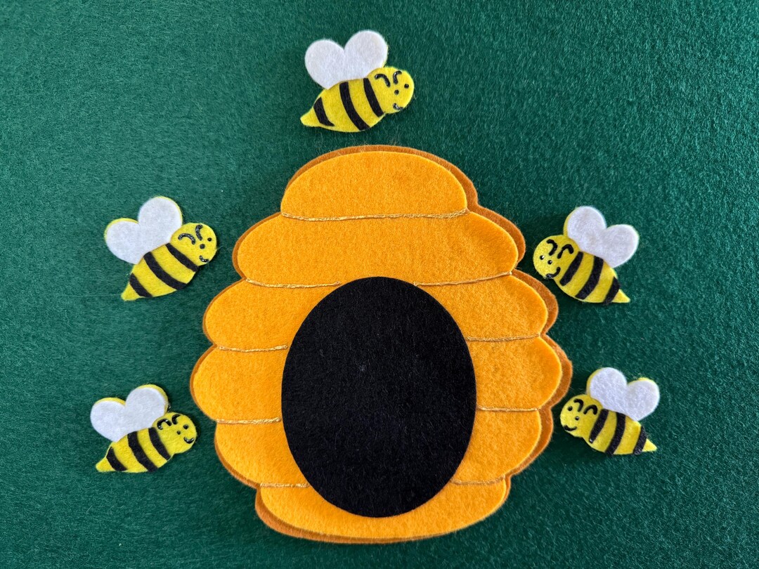 Here is the Beehive but Where Are the Bees Felt Rhyme Story Set - Etsy