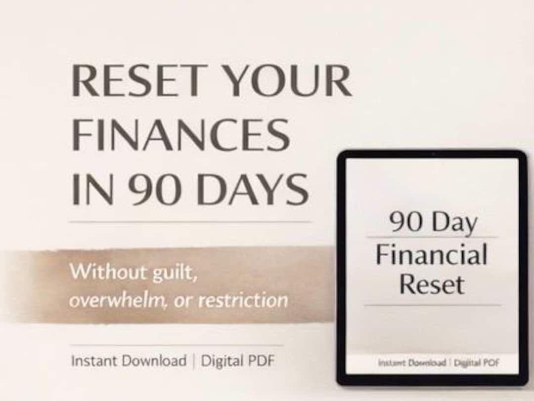 90 Day Financial Reset | Budget Planner, Workbook, Debt Payoff ...