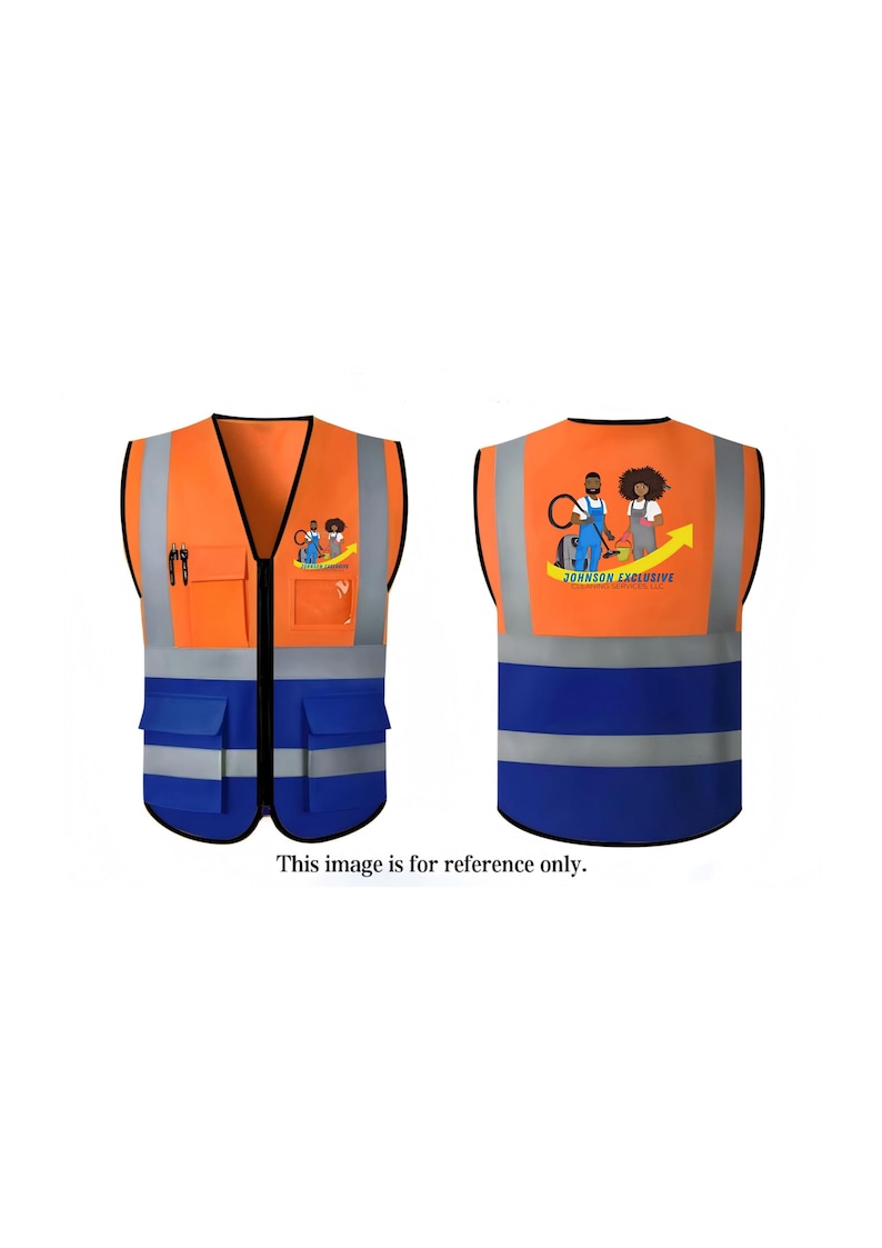 Custom Safety Vest With Logo | High Visibility Reflective Work Vest ...