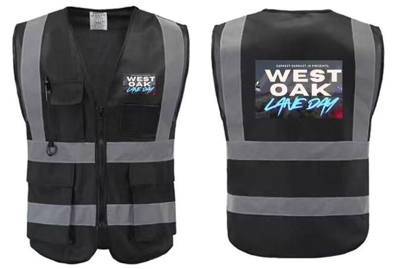 Custom Safety Vest With Logo | High Visibility Reflective Work Vest ...