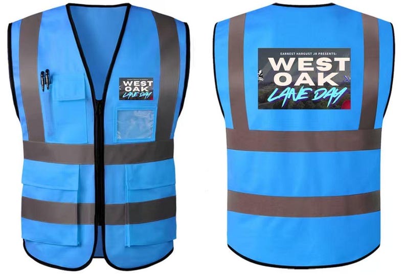 Custom Safety Vest With Logo | High Visibility Reflective Work Vest ...